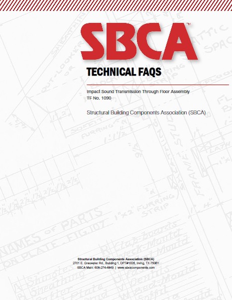 Impact Sound Transmission Through Floor Assembly TF No. 1090 - SBCA ...