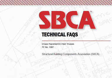 Chase Placement in Floor Trusses TF No. 1087 - SBCA Knowledge Center ...